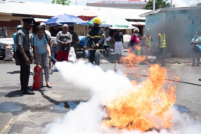GFS rewarded three women for fire prevention month slogan