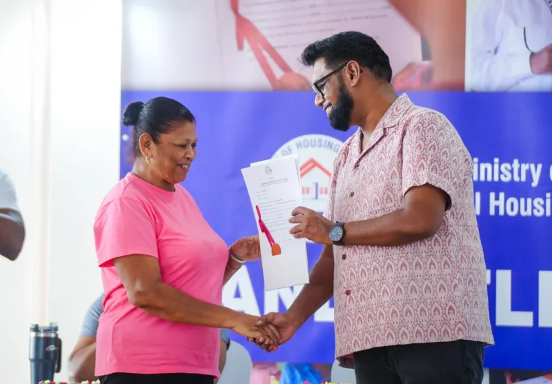 56 Region Three families receive land titles » Around the Regions