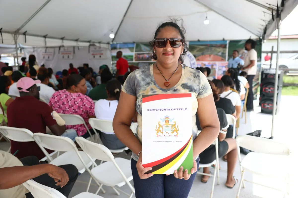 13 Kwakwani residents obtain land titles » Around the Regions